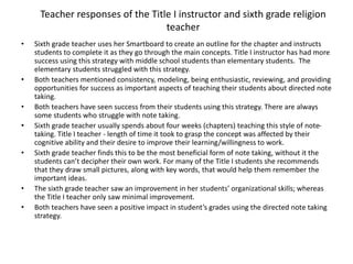 Directed note taking | PPTX