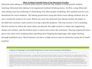 Directed note taking | PPT