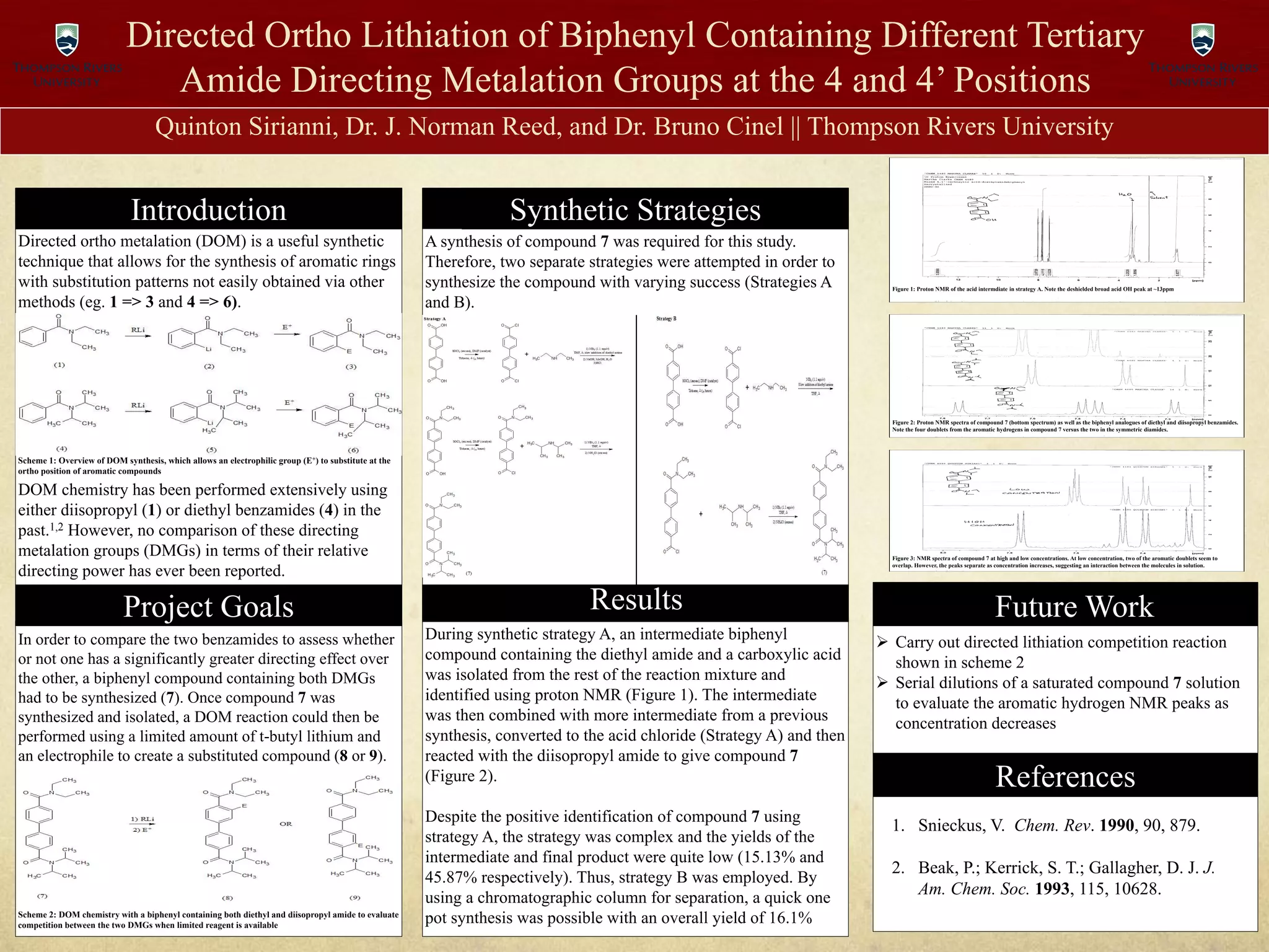 Directed ortho lithiation of biphenyl - quinton sirianni | PDF