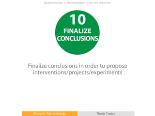 Research Methodology & Thesis Topic Proposals | PDF