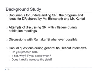 Directed research component sri (system of rice intensification) | PPT