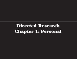 Directed Research Part One | PPT