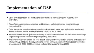 Directed Self Placement for Multilingual Writers | PPT