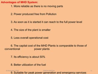 Direct Energy Conversion in Power Plant Engineering | PPT
