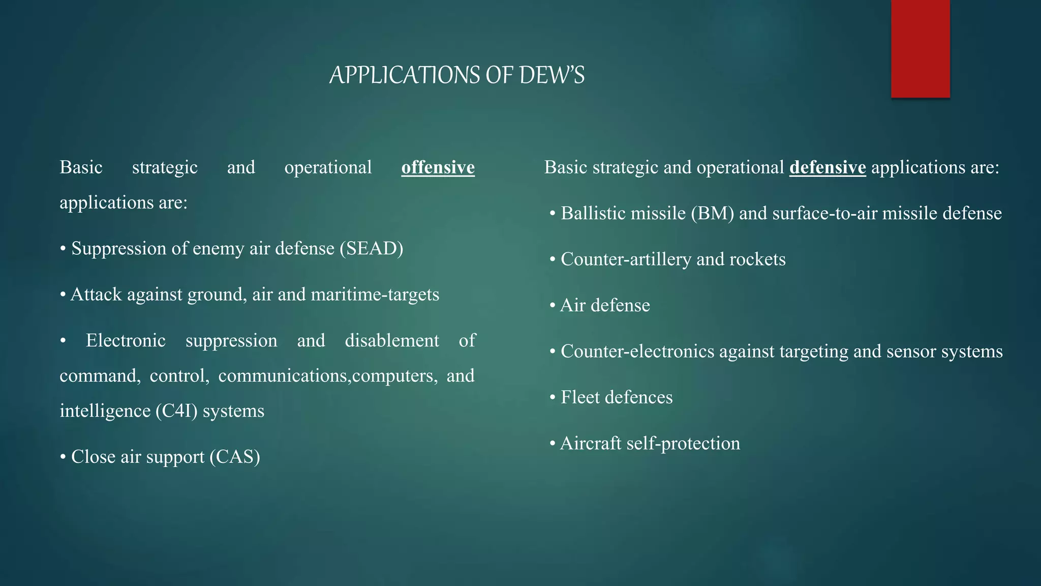 Direct energy weapons | PPTX