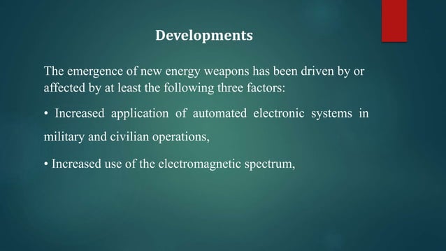 Direct energy weapons | PPTX