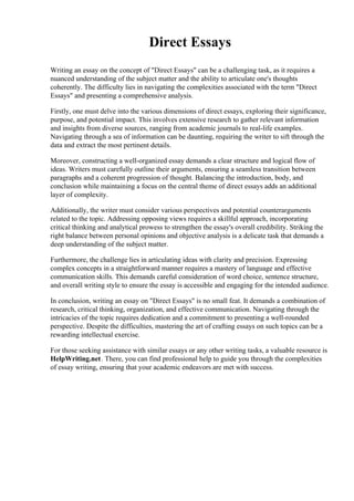 Direct Essays.pdf