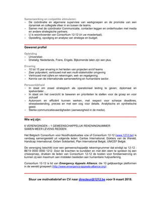 Nieuwe directeur Consortium 12-12 verdient minstens 4.000 euro | PDF