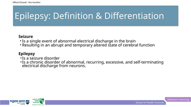 Epilepsy nursing notes complete full and f | PPTX