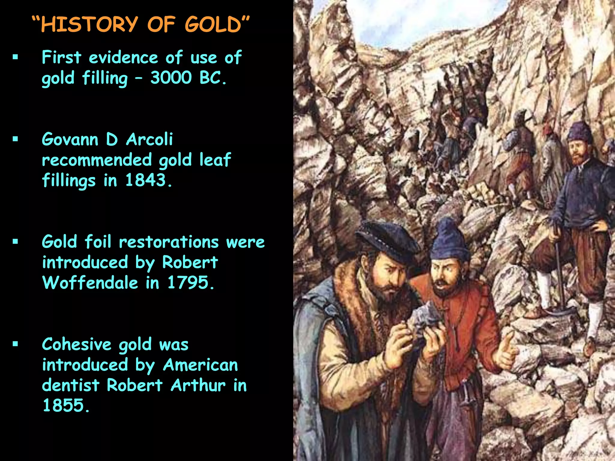 Direct filling gold | PPT