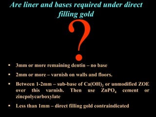 Direct filling gold | PPT