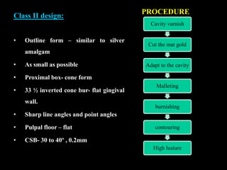 Direct filling gold | PPT
