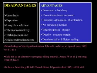 Direct filling gold | PPT