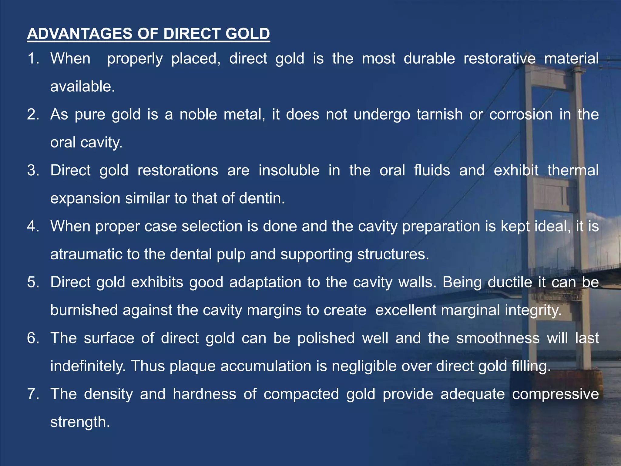 Direct filling gold | PPTX