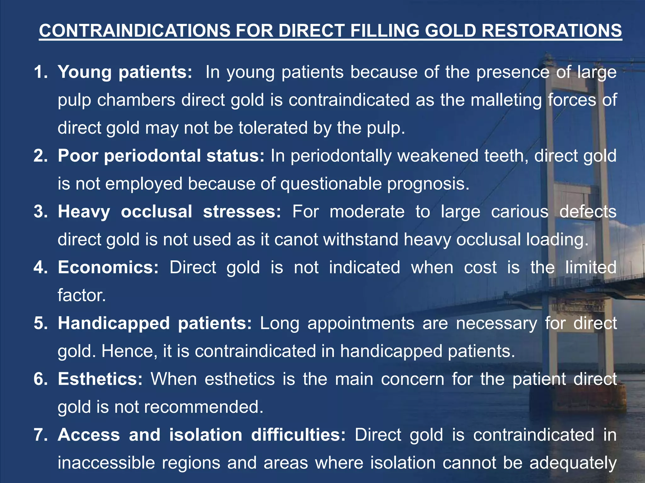 Direct filling gold | PPTX