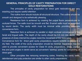 Direct filling gold | PPTX