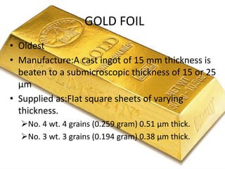 Directfilling gold | PPTX
