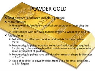 Directfilling gold | PPTX