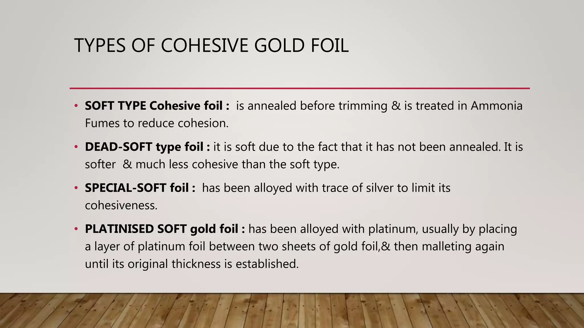 Direct filling gold | PPTX