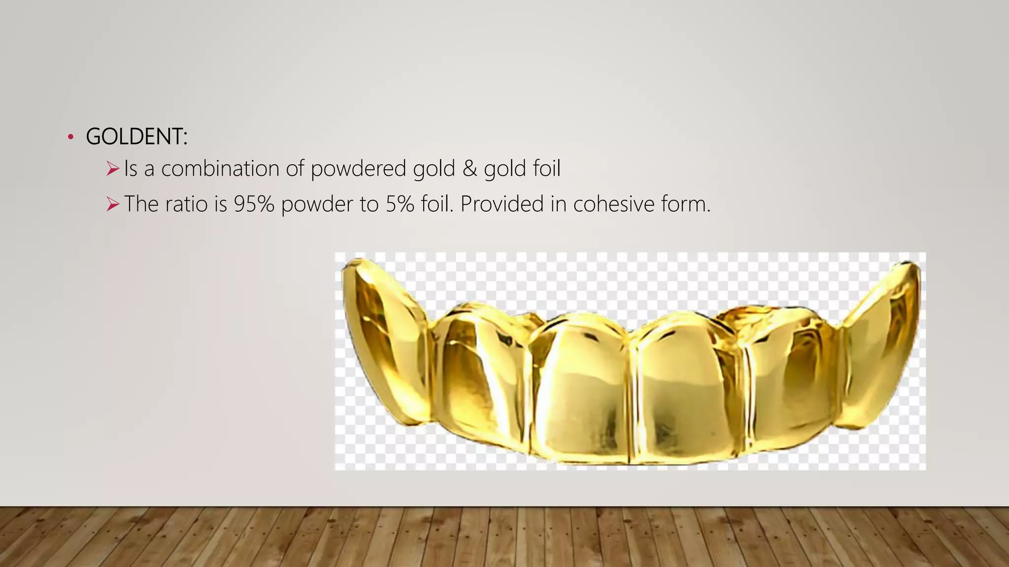 Direct filling gold | PPTX