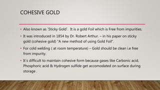 Direct filling gold | PPTX