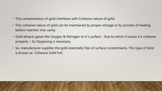Direct filling gold | PPTX