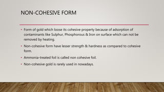 Direct filling gold | PPTX