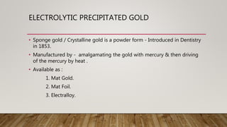Direct filling gold | PPTX