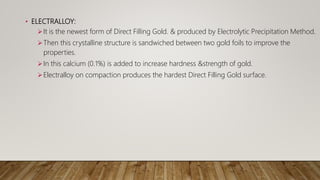 Direct filling gold | PPTX