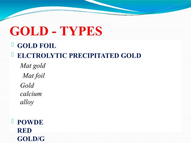 Direct filling gold in endodontics in dentistry.pptx