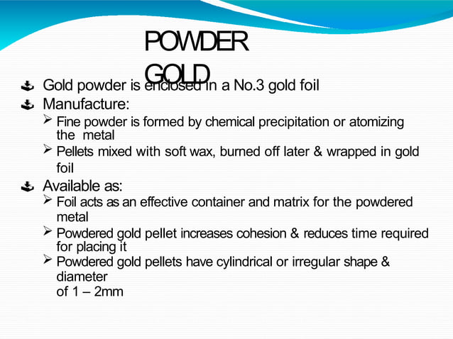 Direct filling gold in endodontics in dentistry.pptx