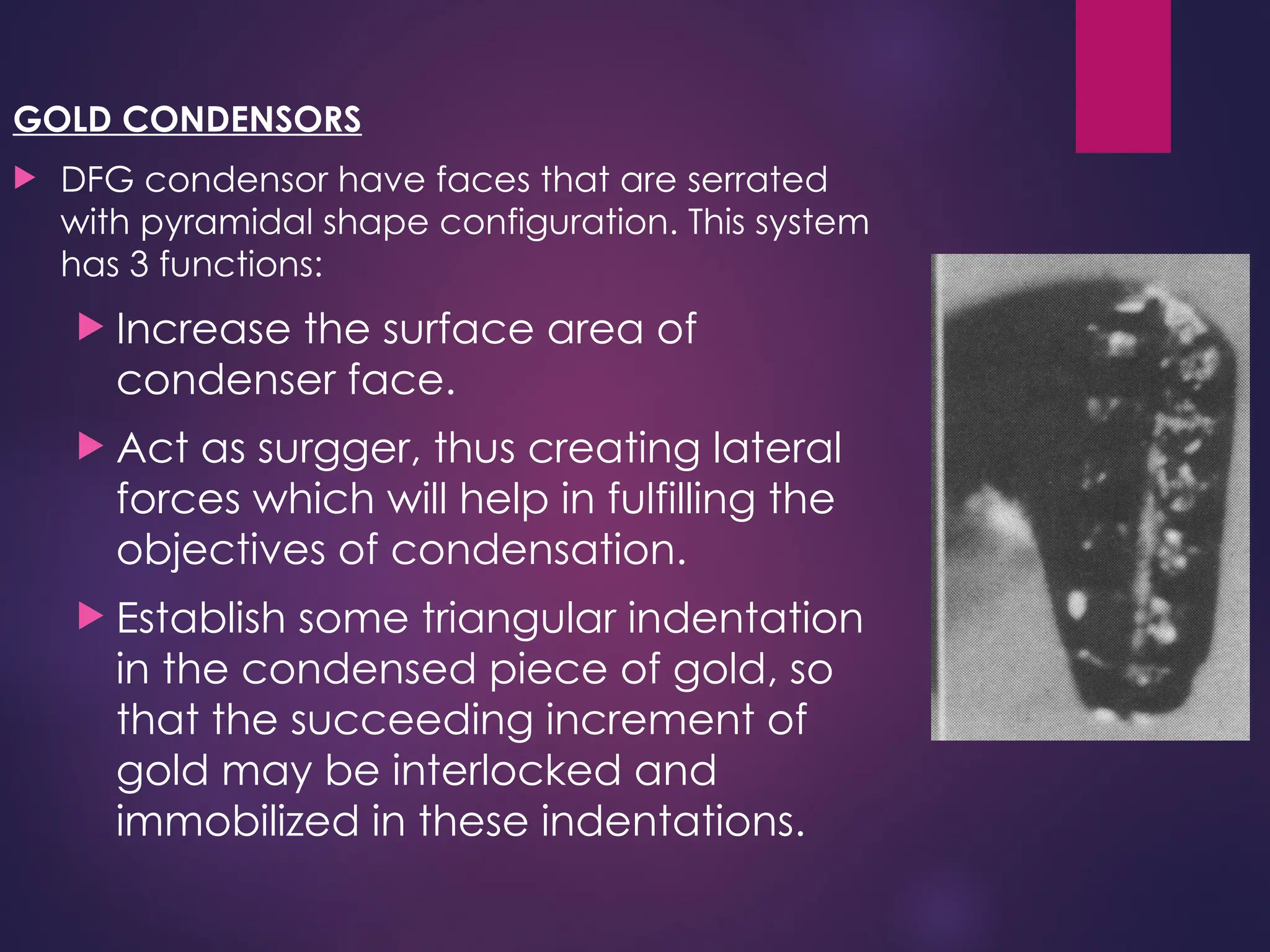 DIRECT FILLING GOLD RESTORATIONS IN .ppt