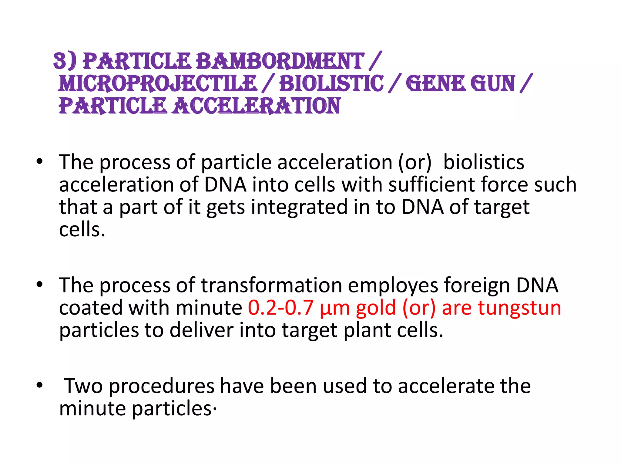 Direct gene transfer | PDF
