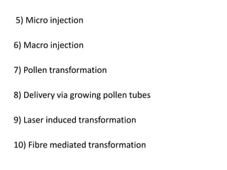 Direct gene transfer | PDF