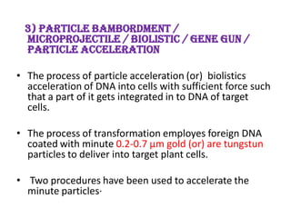 Direct gene transfer | PDF