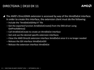 DirectGMA on AMD’S FirePro™ GPUS | PDF