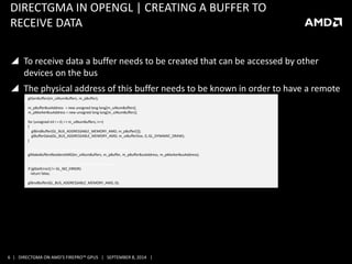 DirectGMA on AMD’S FirePro™ GPUS | PDF