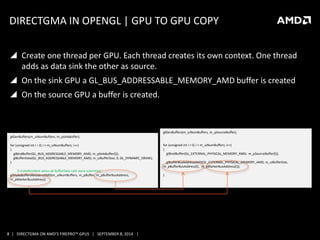 DirectGMA on AMD’S FirePro™ GPUS | PDF