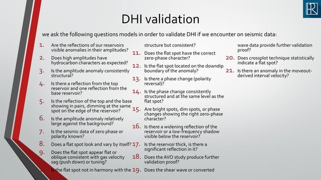 Direct hydrocarbon indicators (DHI) | PDF