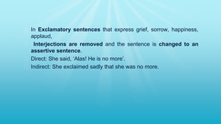 Direct/indirect speech Presentation | PPTX