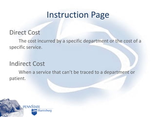 Direct & indirect cost | PPTX