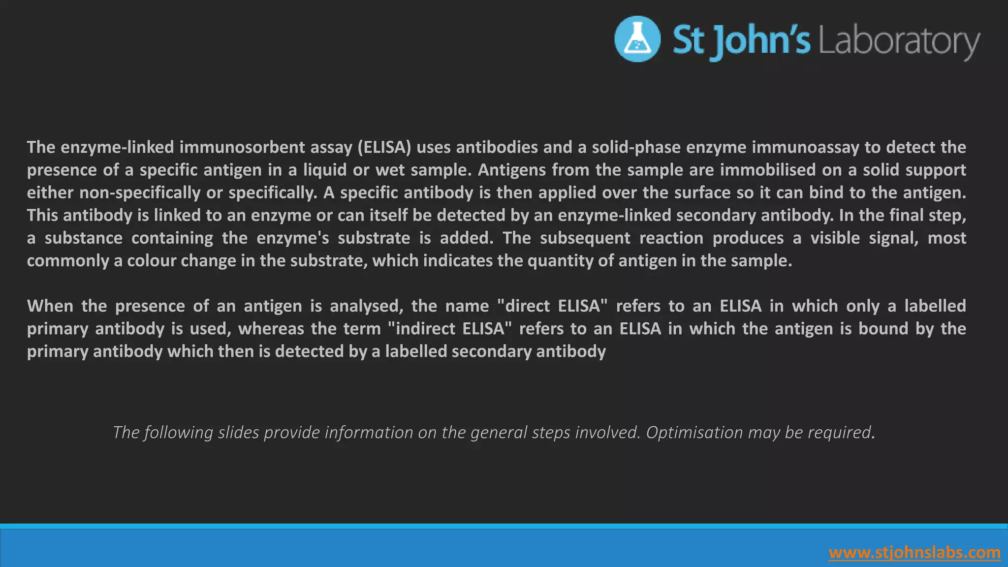Direct ELISA Protocol | PPTX