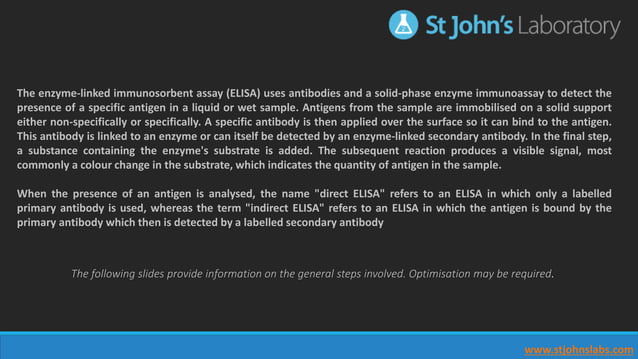 Direct ELISA Protocol | PPTX | Chemistry | Science