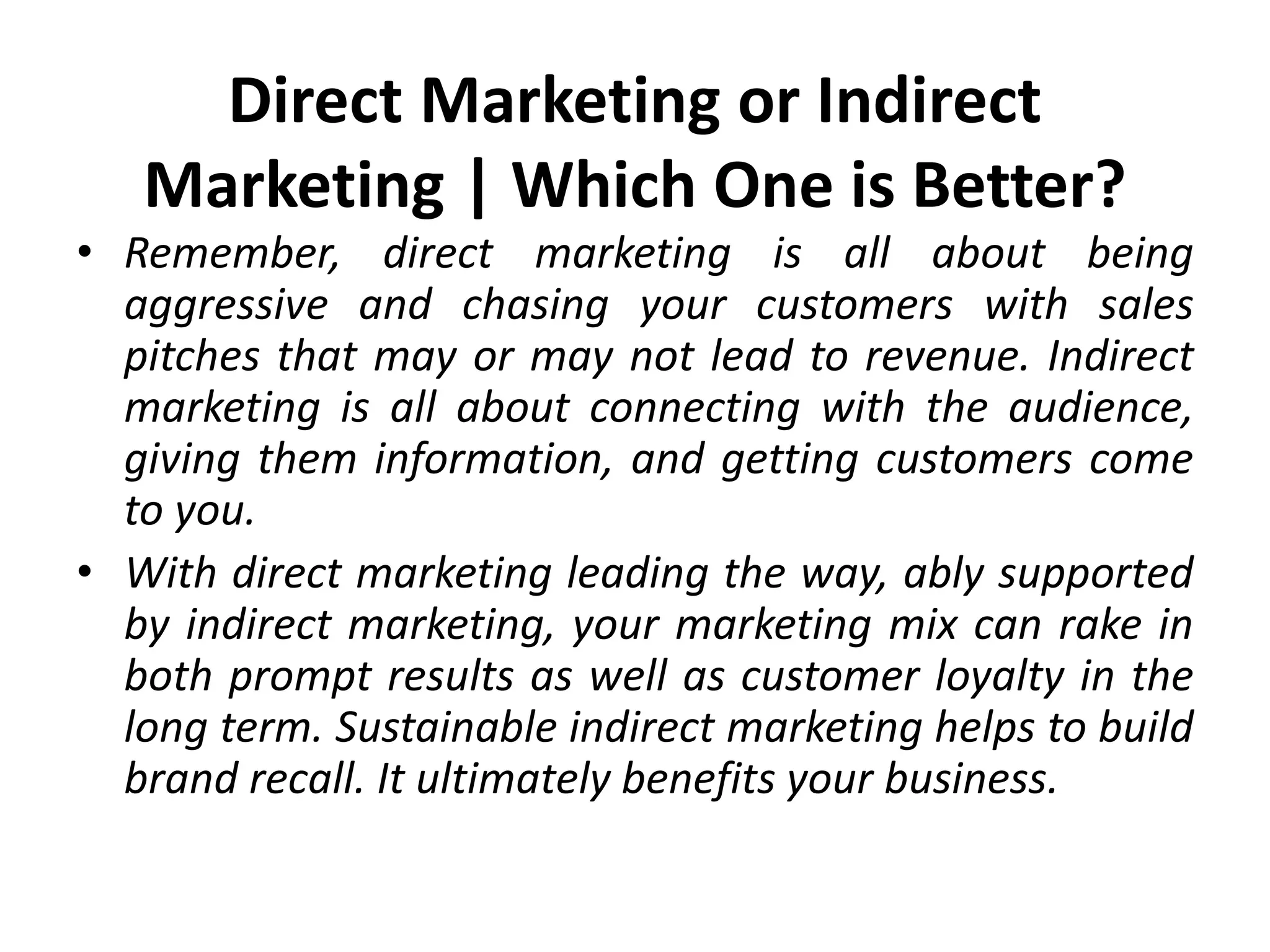 Direct & Indirect Marketing PPT.pptx