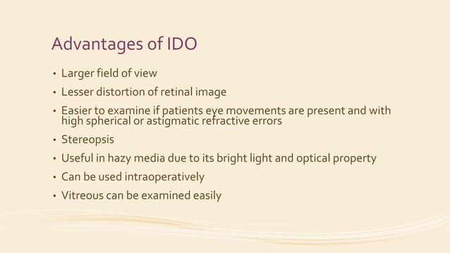 Direct & indirect ophthalmoscopy | PPTX | Eye and Vision Conditions ...