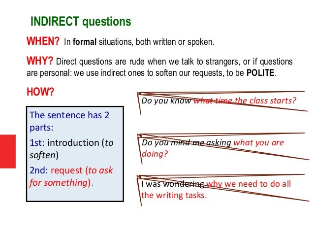 Direct & Indirect questions