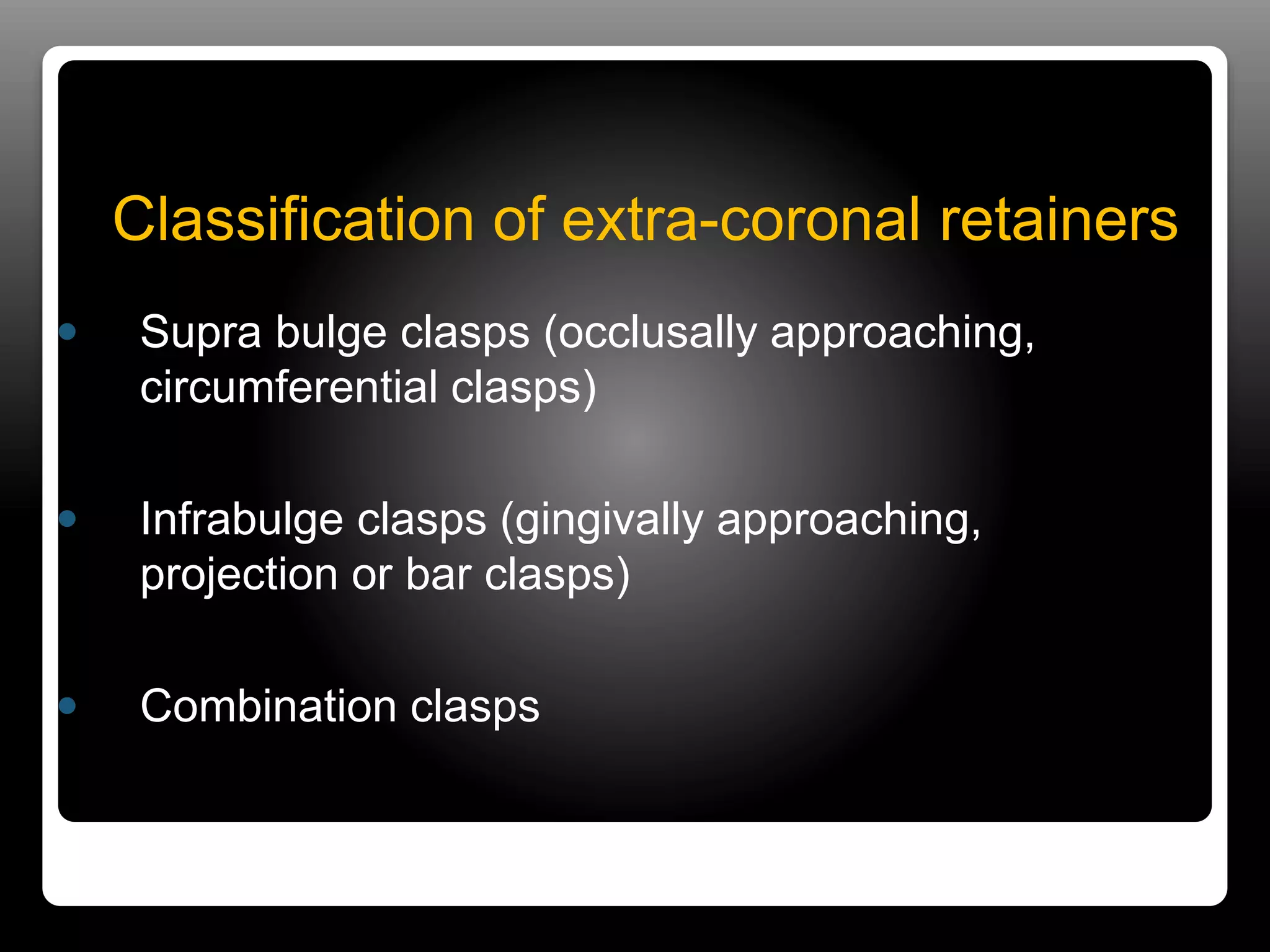 Direct & indirect retainers in rpd | PPTX