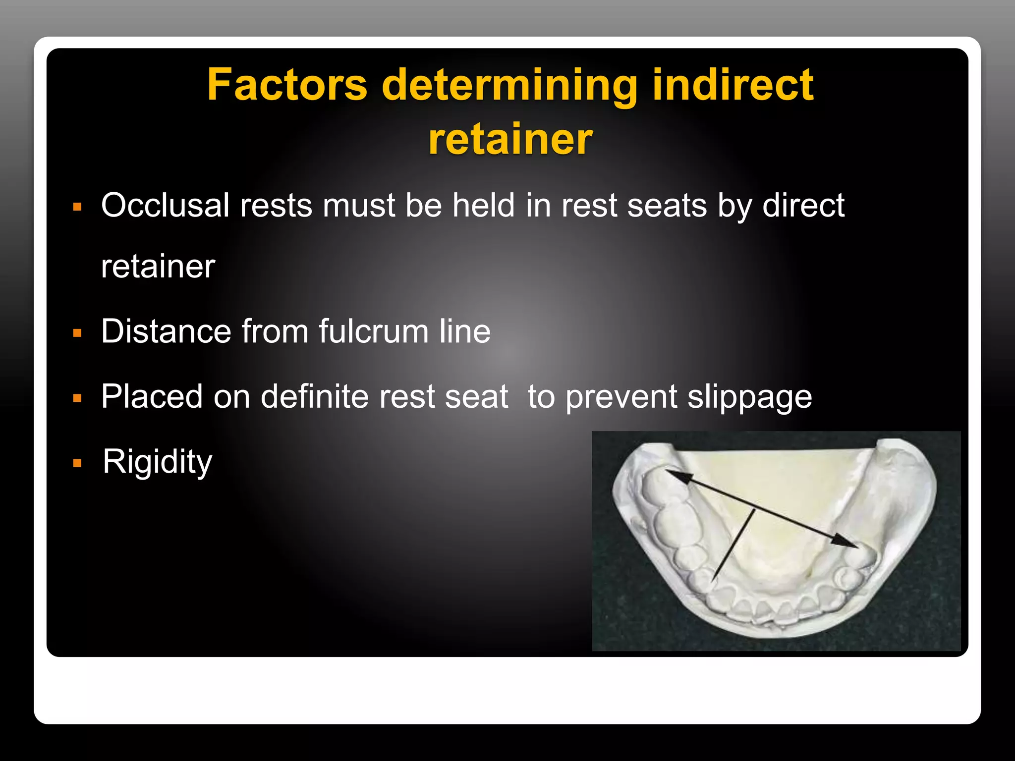 Direct & indirect retainers in rpd | PPTX