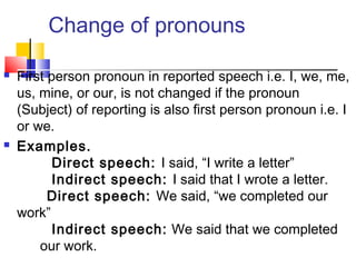 Direct and Indirect Speech | PPT