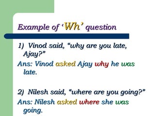 Direct indirect speech english grammar | PPT